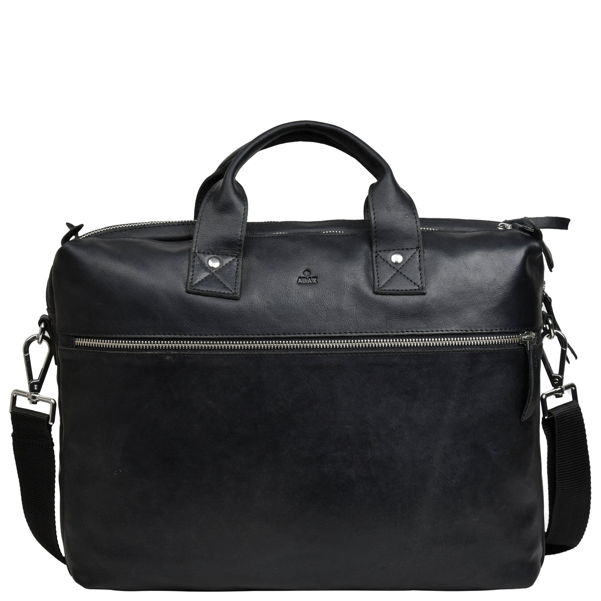 Stor Sort PC-veske for Herre i Skinn | Catania Emil